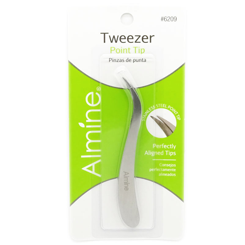 Almine Stainless Steel Point Tip Tweezers | Felibeauty.de
